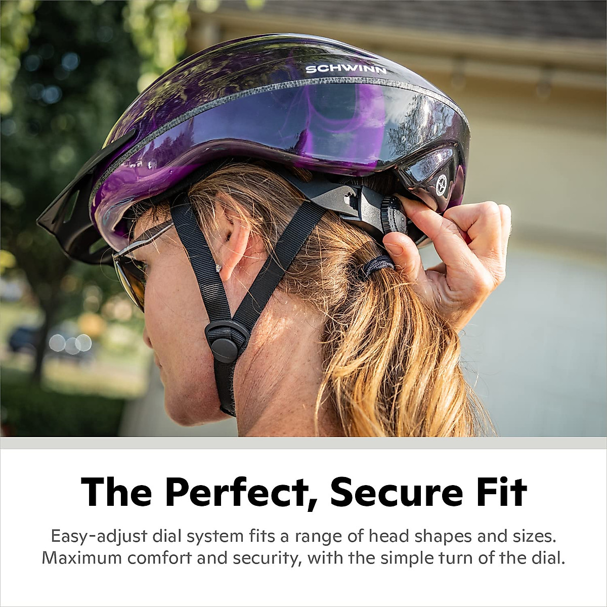 Schwinn Intercept Bike Helmet For Adult Men Women Ages 14 and Up, Can Fit Head Circumference 58-62 cm, With 10 Vents, Snap On/Off Visor, Adult Black