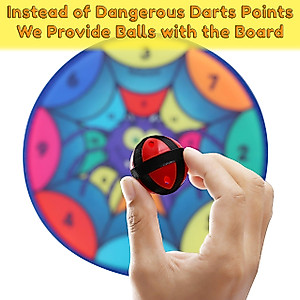 Fun Spider Dart Board Game with 6 Balls Using Hook-and-Loop Fasteners | Learn Numbers and Colors as You Play | Interactive Game and Safe for Kids