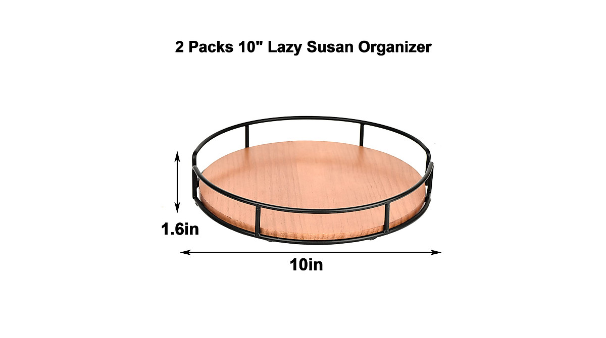 10 Inch Lazy Susan Organizer Set - Tidy Your Space