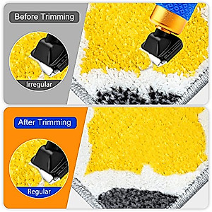 Carpet Trimmer Tufting Shears Kit, Rug Shaver for Tufting, 6-Speed Adjustable Rug Trimmer for Cleaning Handmade and Tufted Carpets, Tufting Clippers, Rug Clippers, Carpet Carving Clippers, 200W