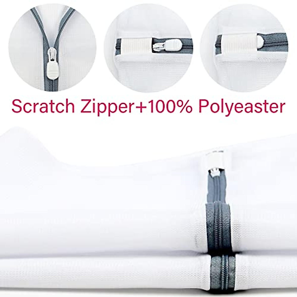 Casaphoria Travel Laundry Bags for Dirty Clothes for Luggage,Large Bra Laundry Bags for Washing Machine,Underwear Mesh Laundry Bags for Delicates(2Pcs,xl)