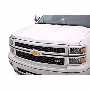 Auto Ventshade [AVS] Aeroskin Hood Protector | 2014 - 2015 Chevrolet Silverado 1500, Low Profile/Flush - Chrome | 622062