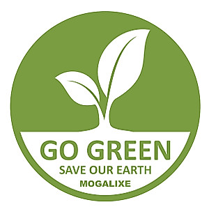 MOGALIXE Compostable Kitchen Compost Bags, 2.6 Gallon, 100 Count, Plant-Based, Extra Thick, ASTM D6400 Rated