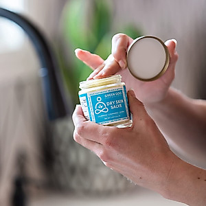 Green Goo Dry Skin Salve, All-Natural Moisturizer for Hydrating The Body & Face, Helps Alleviate Symptoms of Chronic Skin Conditions, 4 Oz