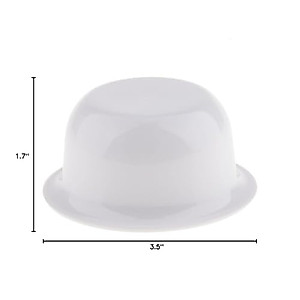 yotijar Men's Plastic Shaving Brush Mug Bowl Salon Barber Beard Shave Cup Black - White, as described