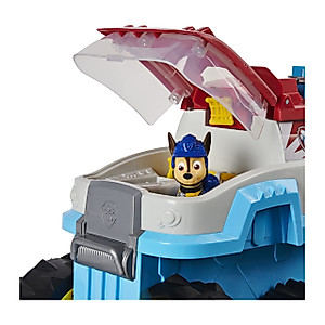 Paw Patrol, Dino Rescue Dino Patroller Motorized Team Vehicle with Exclusive Chase and T. Rex Toy Figures