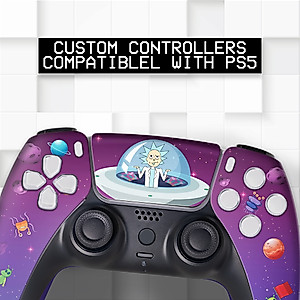 Ricky - Morty Custom PS-5 Controller Wireless compatible with Play-Station 5 Console by BCB Controllers | Proudly Customized in USA with Permanent HYDRO-DIP Printing (NOT JUST A SKIN)
