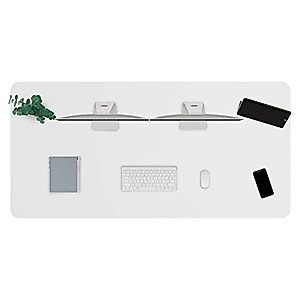 FLEXISPOT Standing Desk Electric Stand Up Desk with 55 x 24 Splice Desktop Ergonomic Memory Controller Height Adjustable Desk E150 (White Frame + 55" White Desktop)