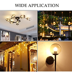 Greeogin Dimmable E26 LED Edison Bulb, g16.5 led Candelabra Bulb 4W Equal to 40W Natural White 4000K,for Pendant Fixtures,Chandeliers,Vanity Bulbs 5 Pack