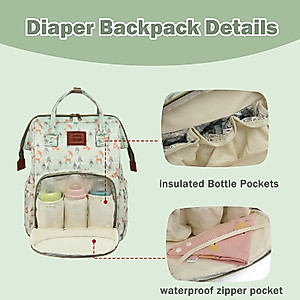 Armbq Baby Diaper Bag Backpack Multi-Function Waterproof Diaper Bag for Baby Care Travel Essentials Back Pack for Mom
