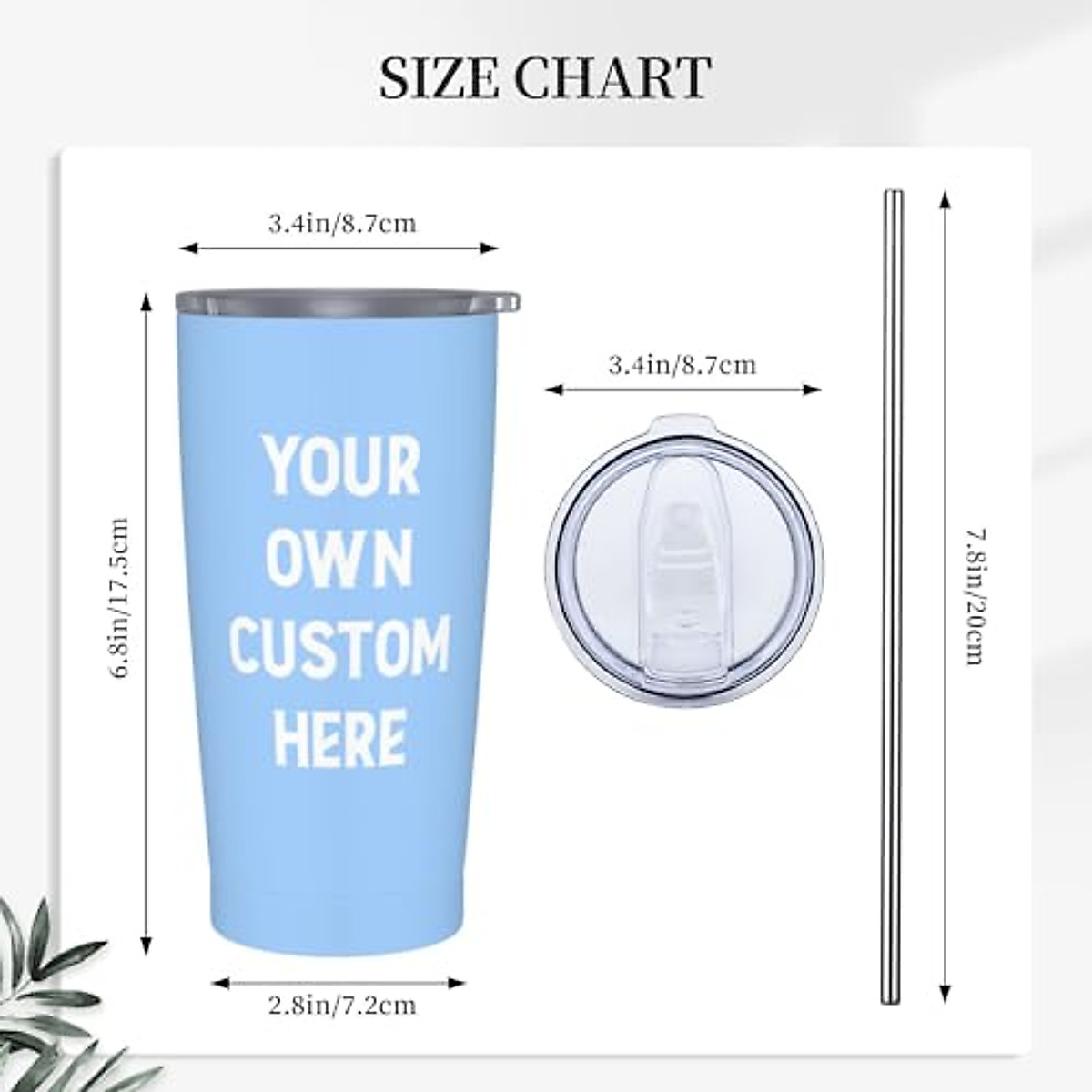 Personalized Coffee Tumbler with Text Custom Tumbler Cups with Straw Custom Stainless Steel Coffee Mug Travel Custom Travel Cups Personalized