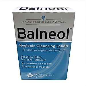 Balneol Hygienic Cleansing Lotion Packets 20 Each (Pack of 5)