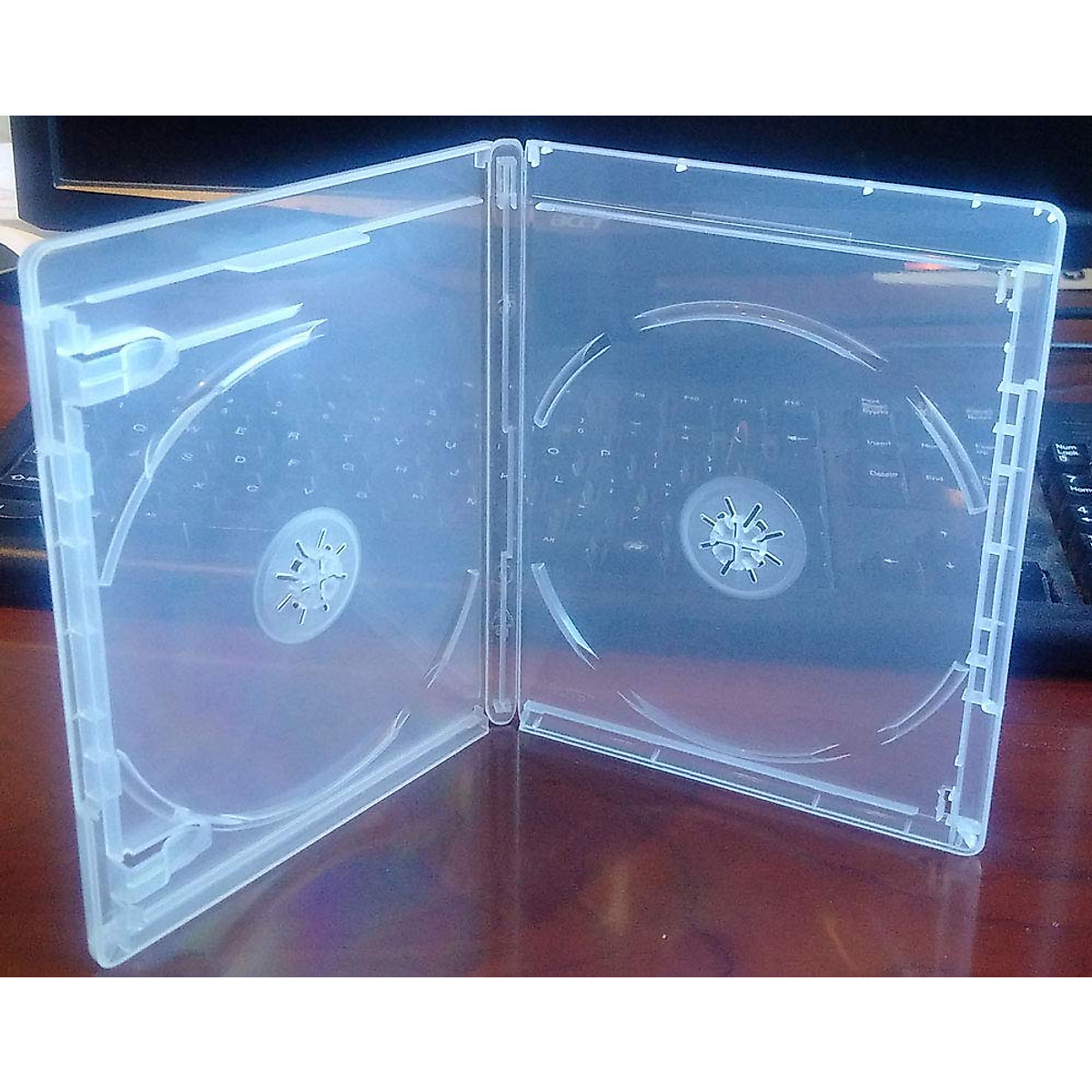 Viva Elite New 5 Clear Blu-Ray Double Case Box 12.5 mm Standard Size WITH Logo Hold 2 Discs