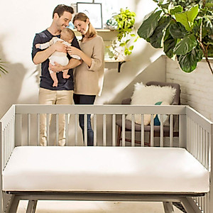 Naturepedic Organic Crib Natural Mattress - Classic Lightweight - Non-Toxic Baby and Toddler Bed - 52" x 28"
