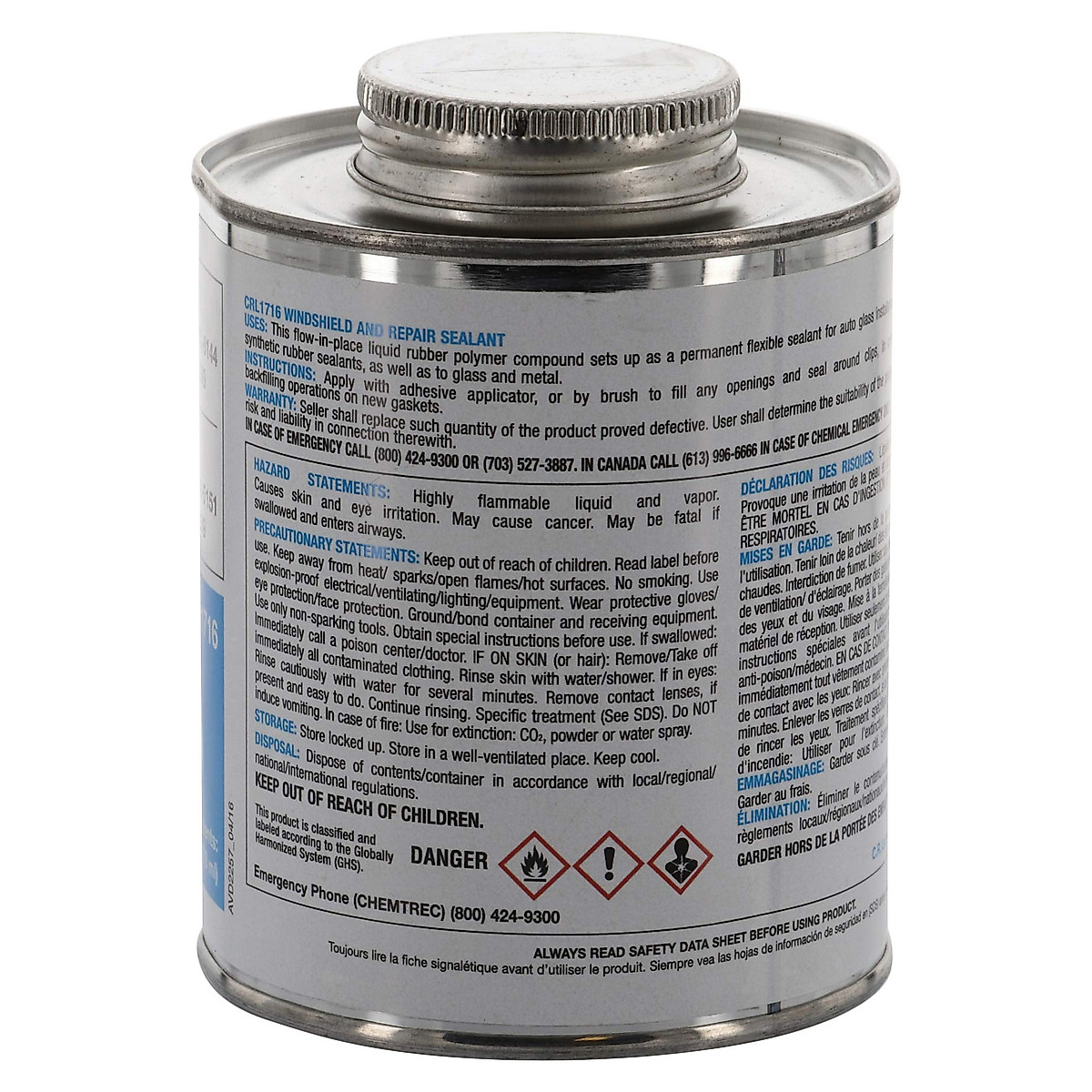 CRL Pint Windshield and Repair Butyl Sealant - Pint Can