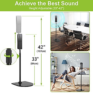 Pack of 2 Adjustable Stand for Bose Speaker Stand, for Bose OmniJewel Lifestyle 650, Surround Speaker 700, Surround Sound Speaker Stand for Bose Omnijewel Speaker Stands with OmniJewel Bracket