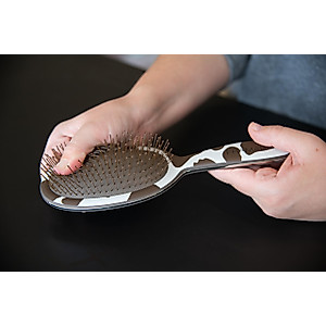FRAMAR Cow Print Hair Brush Detangler, Detangling Hairbrush For Women, Wet Hair Brush For Girls, Hair Detangler Brush, Wet Hairbrush, Hairbrushes, Girls Hairbrush Detangler, Reduces Frizz – Cow Print