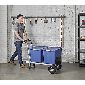 COSCO 12243ASB1E 3-in-1 Folding Series Hand Truck Platform Cart with Flat-Free Wheels, 800 lb/1000 lb Capacity, Aluminum/Black