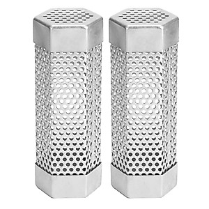 Headerbs Smoke Generator Stainless Steel Grill 6 Inch Smoker Tube Barbecue Tools Barbecue Smoker for Portable Grills Charcoal Gas Electric (#2)