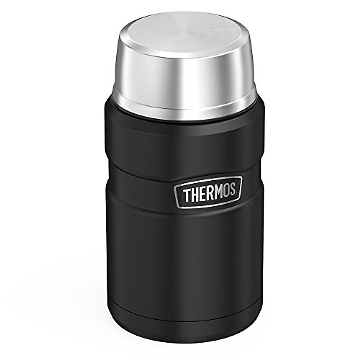 Thermos Stainless King 24 Ounce Food Jar, Matte Black (SK3020BKTRI4)