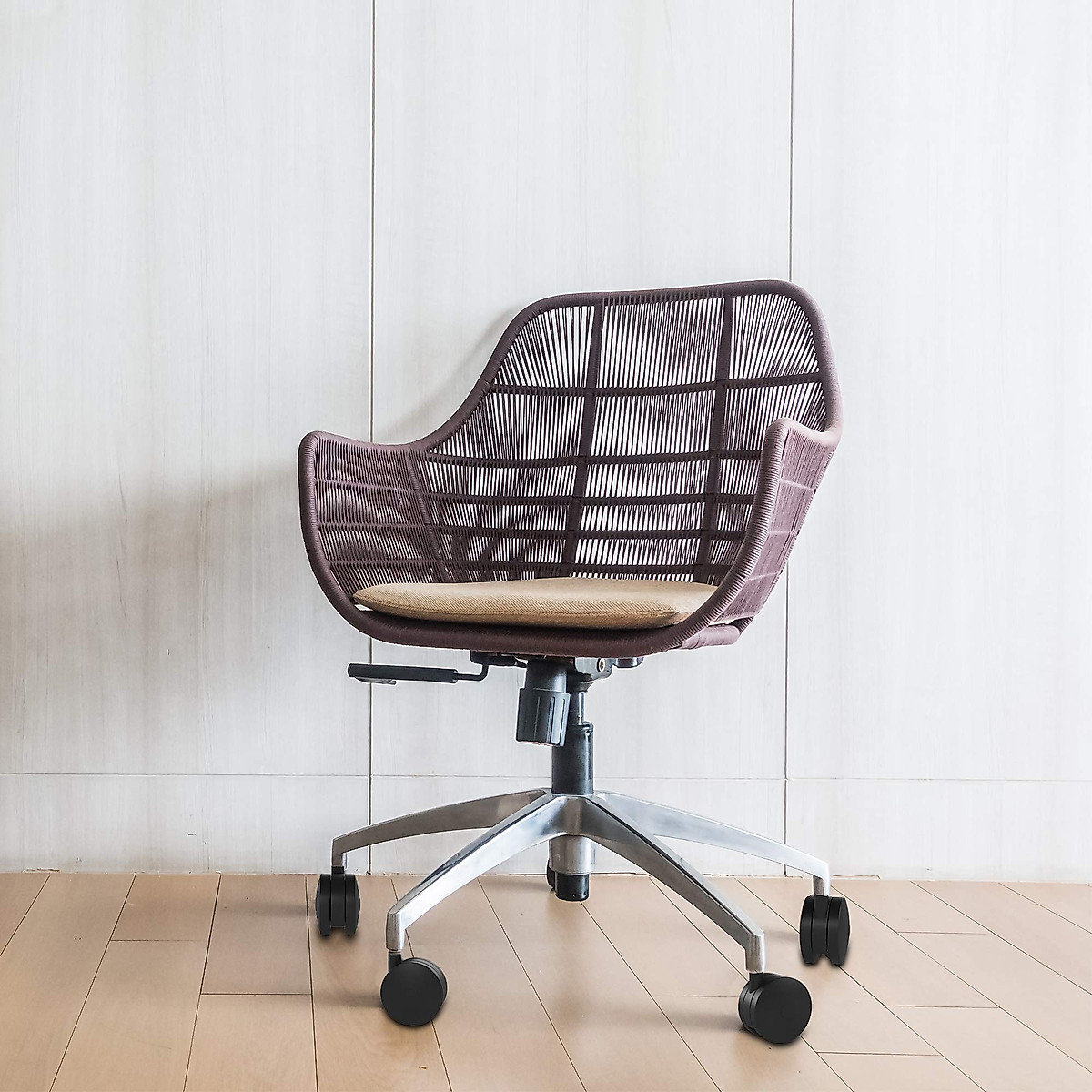 Heavy Duty Chair Wheels. Replaces Chair mat. Hardwood Floor Safe. Set of 5 … (4 inch XL)