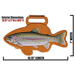 Flambeau Outdoors Wild Bite Fishing Tackle Box Kit | Orange/Trout - Tackle Box for Beginners, 25-Piece Multi-Species Tackle Assortment for Catching Bass/Panfish/Trout, Spade and Plier Multi-Tool