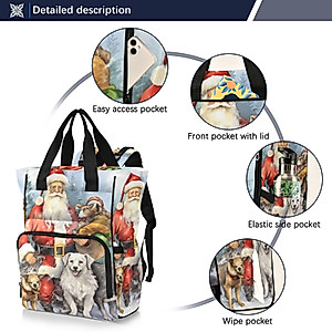 xigua Santa Claus Diaper Bag Backpack Multi Function Baby Changing Bags Waterproof Large Capacity Travel Back Pack for Mom Dad