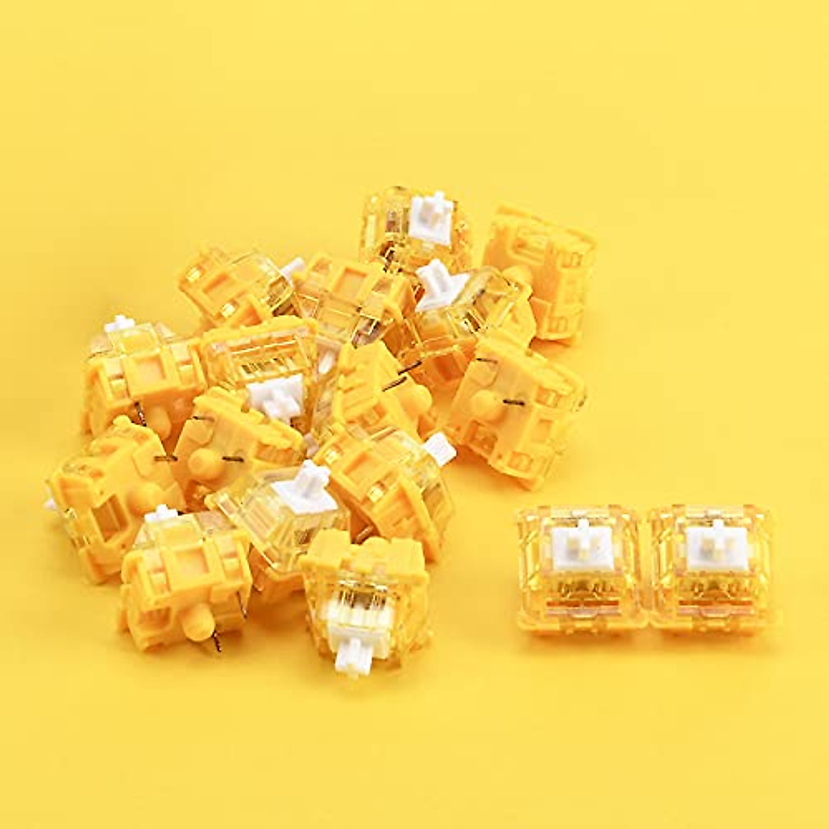 YUNZII Ajazz Diced Fruit Switch, 3 Pins for DIY MX Mechanical Keyboard, 45 pcs (Ajazz Banana Switch)