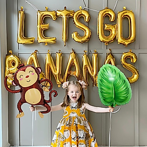 Let's Go Bananas Birthday, Monkey Birthday Decorations, Monkey Theme Birthday Decorations, Monkey Jungle Birthday Decorations,Monkey And Banana Birthday Decorations,Jungle Safari Animal Tropical Decor
