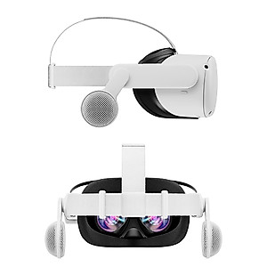 Logitech Chorus VR Off-Ear Headset for Meta Quest 2, Designed for Gaming and VR Fitness, Lightweight, Open air immersive Audio, flip to Mute, USB-C passthrough - White (Renewed)