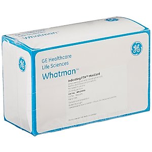 GE Whatman FTA WB120355 Mini Card with 2 x 125µL Sample Areas for DNA (Pack of 25)