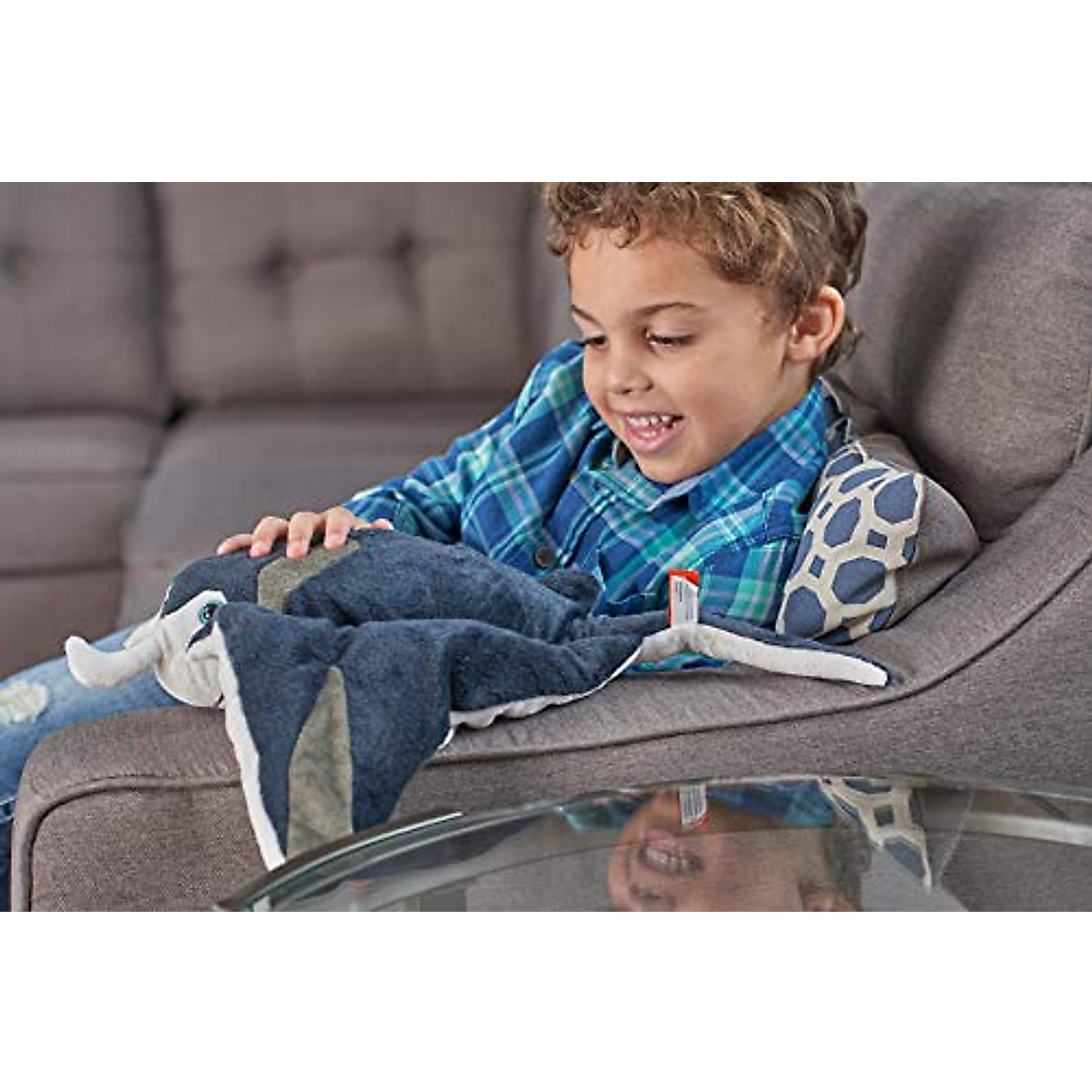 Wild Republic Manta Ray Cuddlekins, Stuffed Animal, 12 inches, Gift for Kids, Plush Toy, Fill is Spun Recycled Water Bottles (22475)