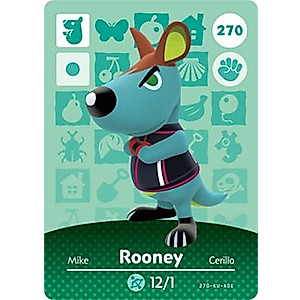 Rooney - Nintendo Animal Crossing Happy Home Designer Amiibo Card - 270