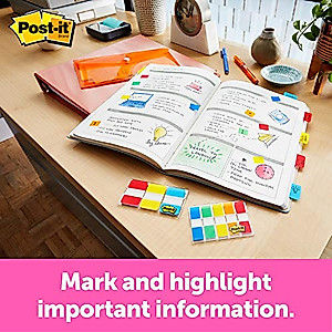 Post-it Flags, 200/High Volume Desk Grip Dispenser, 1 in Wide, Red (680-HVRD)