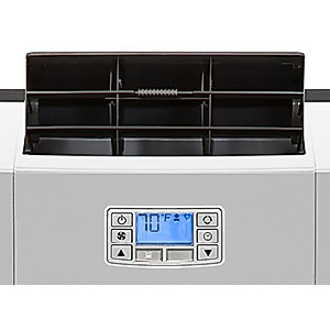 Whynter ARC-122DS 12,000 (7,000 BTU SACC) Elite Dual Hose Portable Air Conditioner, Dehumidifier, Fan and Storage Bag, up to 400 sq ft in Grey, Stainless Steel -2.1 Cubic Feet, Multi