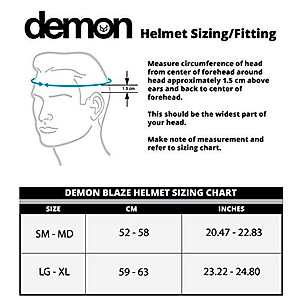 Demon Bike Helmet, 11.5 OZ Weightless Edition, 25 High Flow Air Vents, Removable Visor, Washable Fit Pads, Patented Fidlock Self Closing Buckle