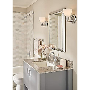 Peerless Precept Single Hole Bathroom Faucet, Single Handle Bathroom Faucet Chrome, Bathroom Sink Faucet, Drain Assembly, Chrome P191102LF