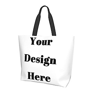 Custom tote bag Add Your Own Design Here Customized Handbag Outdoor Environmentally Friendly Add Your Name Your Text Custom Tote Bag Custom Handbag