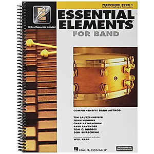 Hal Leonard 17120 Essential Elements 2000 Plus Percussion Book 1 with CD-ROM