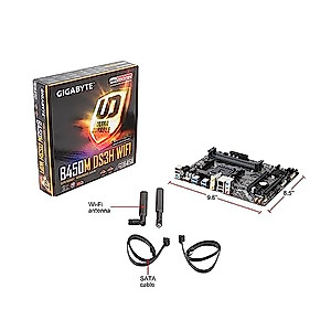 AMD Ryzen 5 4600G 6-Core 12-Thread Unlocked Desktop Processor with Wraith Stealth Cooler Bundle with GIGABYTE B450M DS3H WiFi MATX AM4 Gaming Motherboard