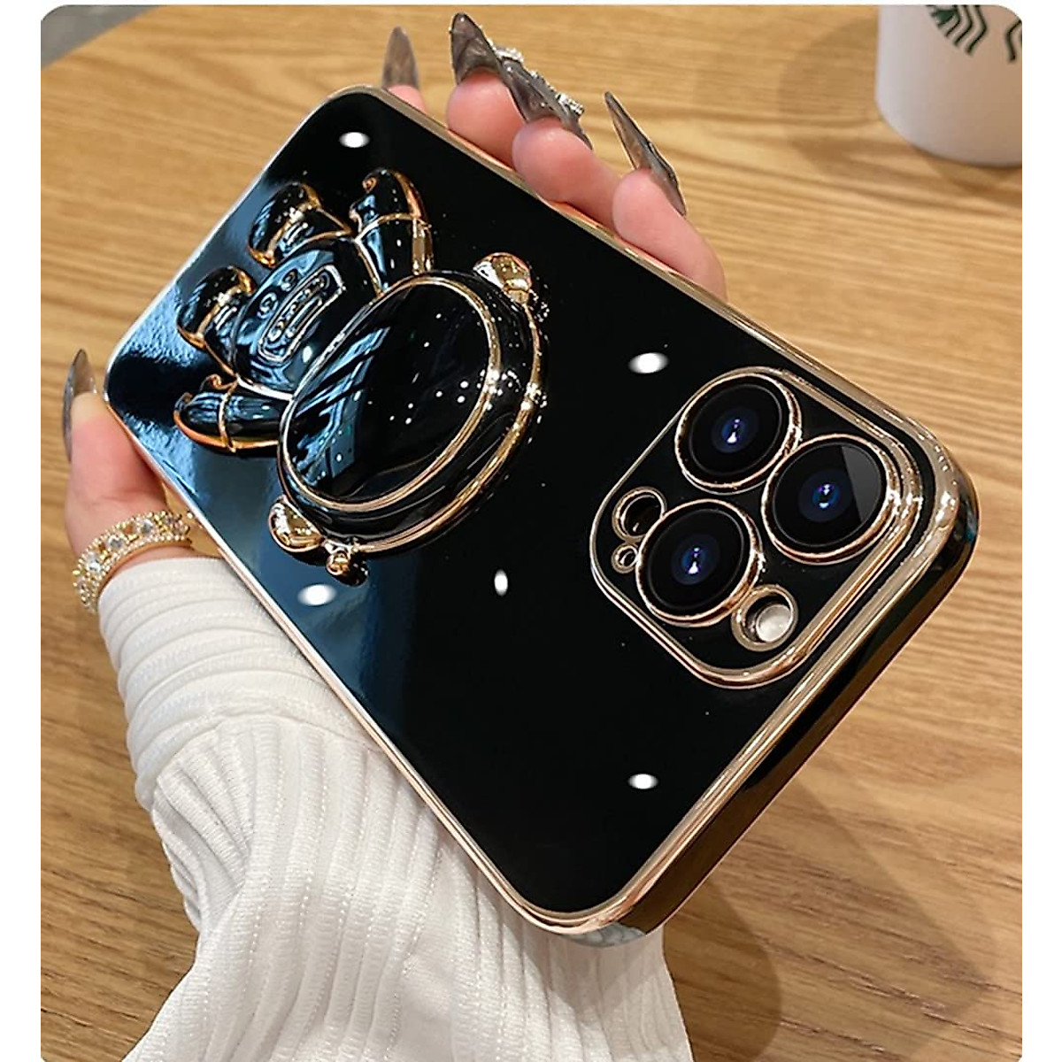 for AT&T Mastro 3 Case with Screen Protector+Cute Hidden Astronaut Phone Stand Holder