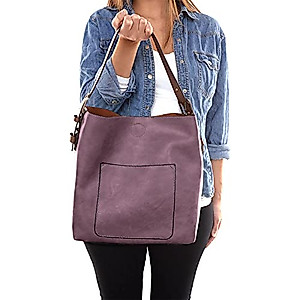 joy susan Womens Faux Leather: Hobo 2-in-1 Handbag