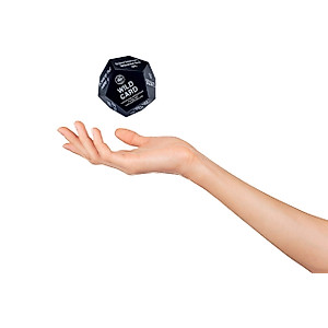 Exercise Dice Cube for Fitness, Gym Workouts, WOD, Home Bodyweight HIIT, and Adult Sports Training - 3 Inches in Diameter - 12 Sided (White (Intermediate))