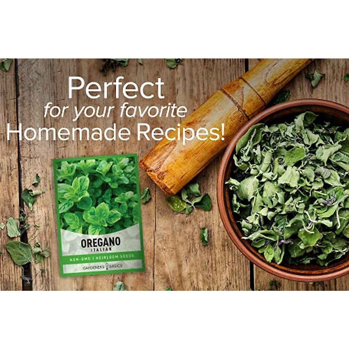 Oregano Seeds for Planting Heirloom Non-GMO Herb Plant Seeds for Home Herb Garden Makes a Great Gift for Gardening by Gardeners Basics