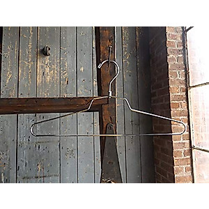 NAHANCO SLD-18HU, 18” High Polished Chrome Chic Shirt Hanger (Pack of 25)