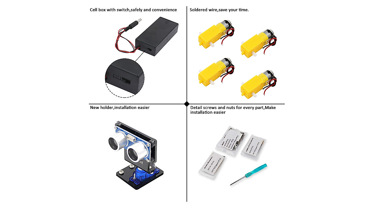 LAFVIN Smart Robot Car Kit: Build & Learn Robotics