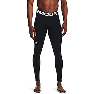 Under Armour Men's ColdGear Armour Leggings , Black (001)/White, Medium