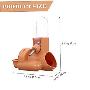 CIYODO Hamster Drinking Fountain Rat Waterers Water Bottles Spout Fresh Water Dispenser Hamster Waterer Bunny Feeder Automatic Pet Feeder Hamster Hideout Water Feeder Vertical Pp