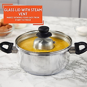 IMUSA 3Qt Double Boiler/Baño Maria w/8in Flan Inner Pan - 20cm