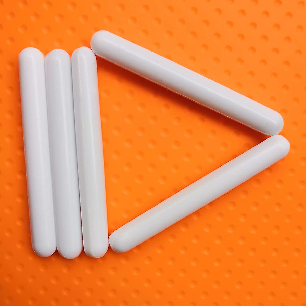 Magnetic Stirrer Stir Bars, Diameter 0.4" (10 mm), Length 3.2" (80 mm), 3 Pieces